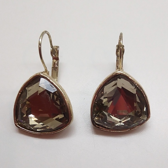 Jewelry | Amber Triangular Earrings | Poshmark